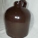 Primitive Stoneware Crock Finger Jug / Small Brown Stoneware Jug ...
