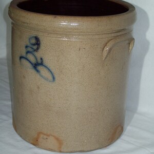 Primitive #3 Stoneware Crock ~ Maybe Early Red Wing ? ~ Salt Glazed ...