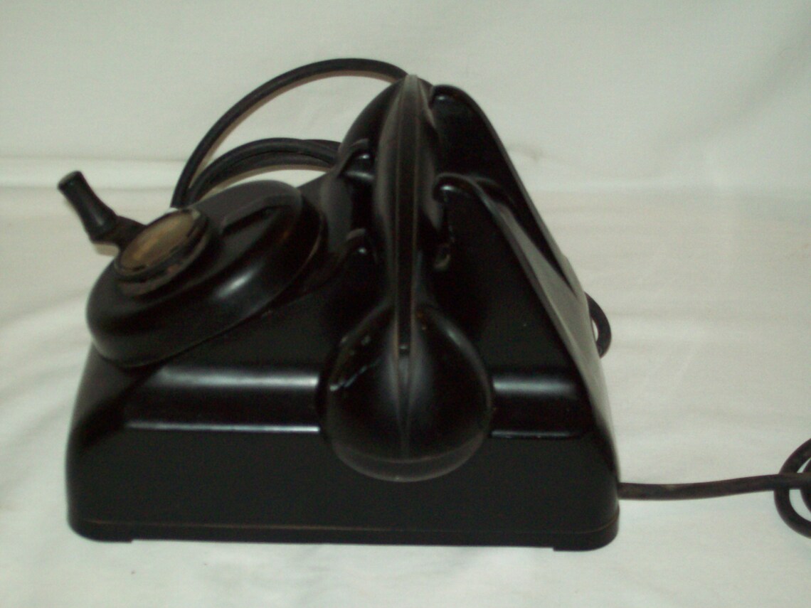 Antique Leich Desk Telephone ~ Early Bakelite Pone Unit ~ Does Display ...