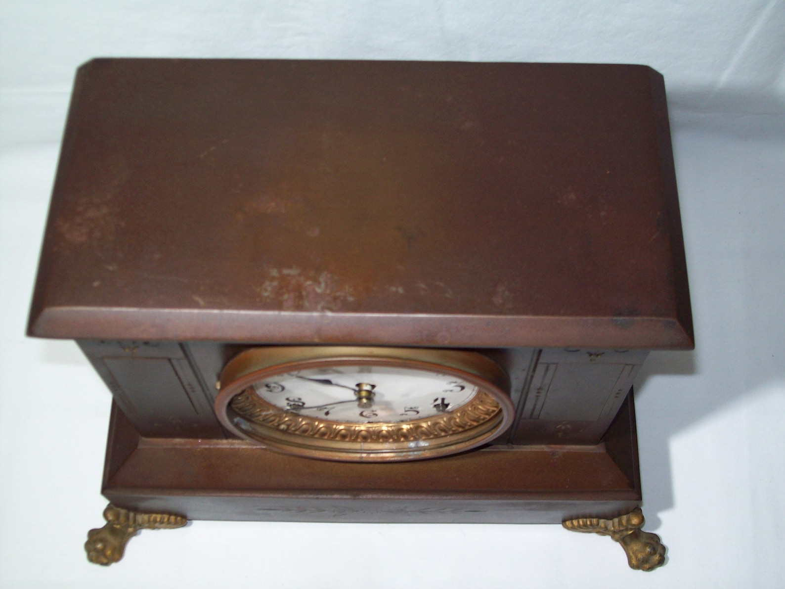 Antique Ansonia Metal Mantel Clock Key Wind Pendulum - Etsy