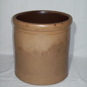 Primitive 2 Gallon Stoneware Crock ~ Nice Turkey Drip / Tar Mark ...