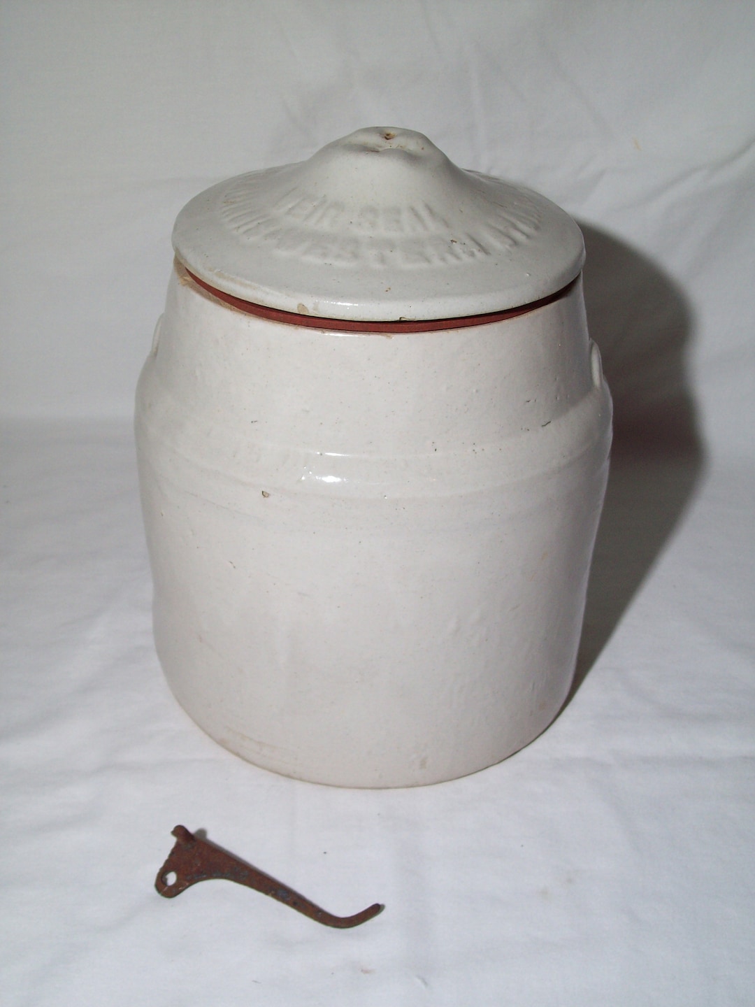 Primitive Western No.5 Stoneware Crock Container ~ Nice Rare Antique ...