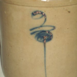 Early Red Wing Primitive #2 Stoneware Crock ~ "embossed Lettering ...