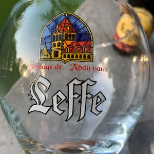 2 Glasses for the Famous Leffe Abbey Beer, Leffe Belgian Beer Glass ...