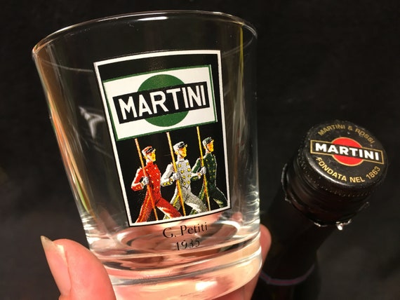 Vintage Martini vermouth glass vintage MARTINI glass | Etsy