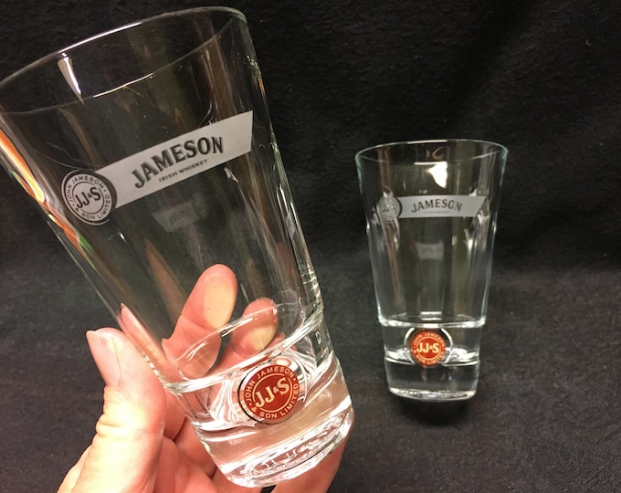 Vintage Jameson Irish Whiskey Glass Tumbler - Set of 2 Glasses - Etsy