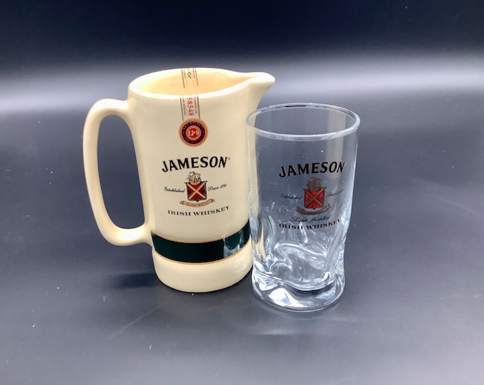 Vintage Jameson Irish Whiskey Large Yellow Water Jug, Pitcher With ...