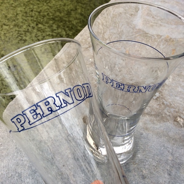 Pernod Glasses - Etsy UK