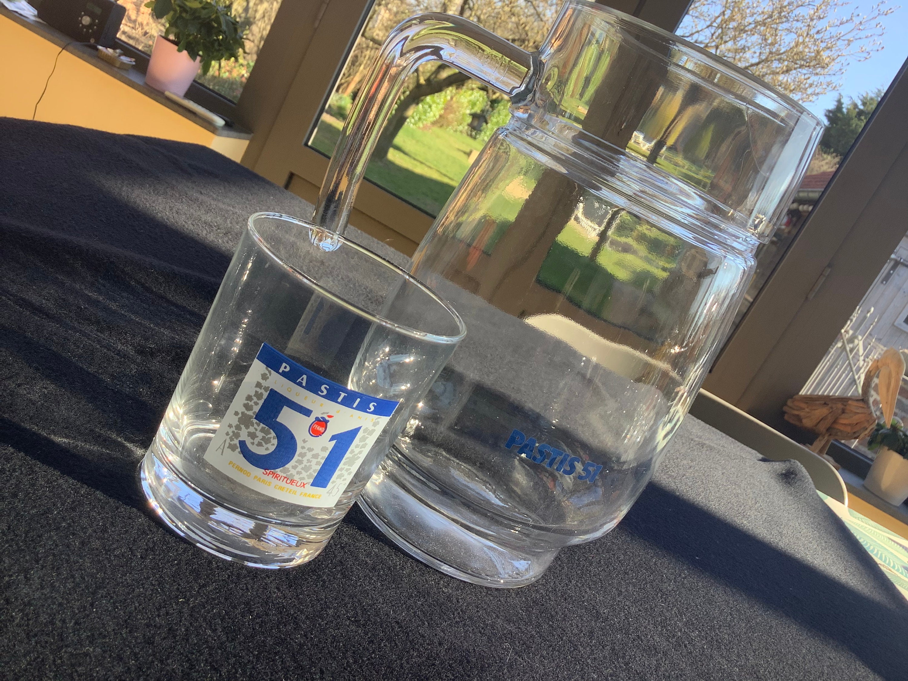 Vintage Pernod Pastis 51 Water Jug With Glass - Etsy