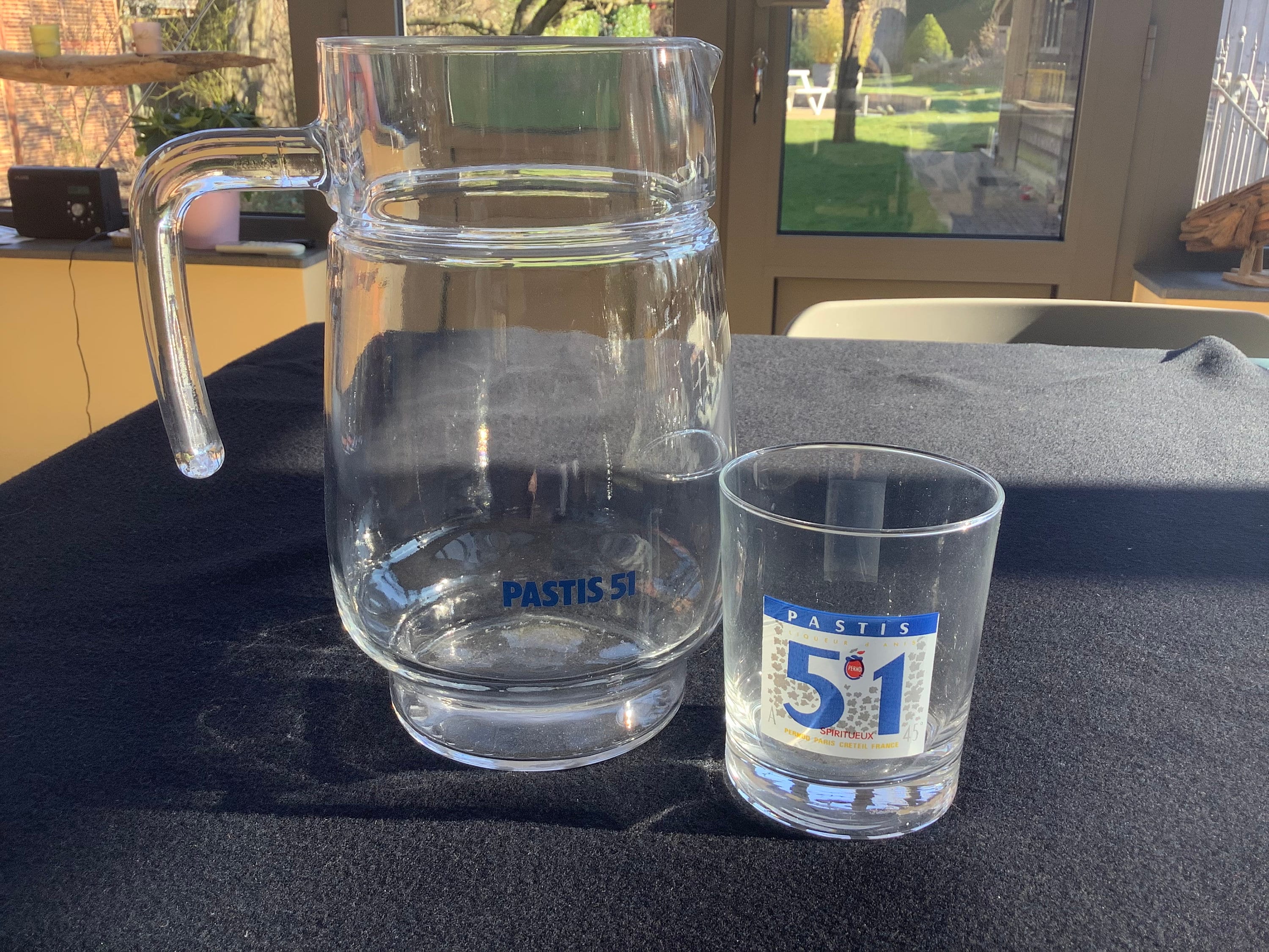 Vintage Pernod Pastis 51 Water Jug With Glass - Etsy