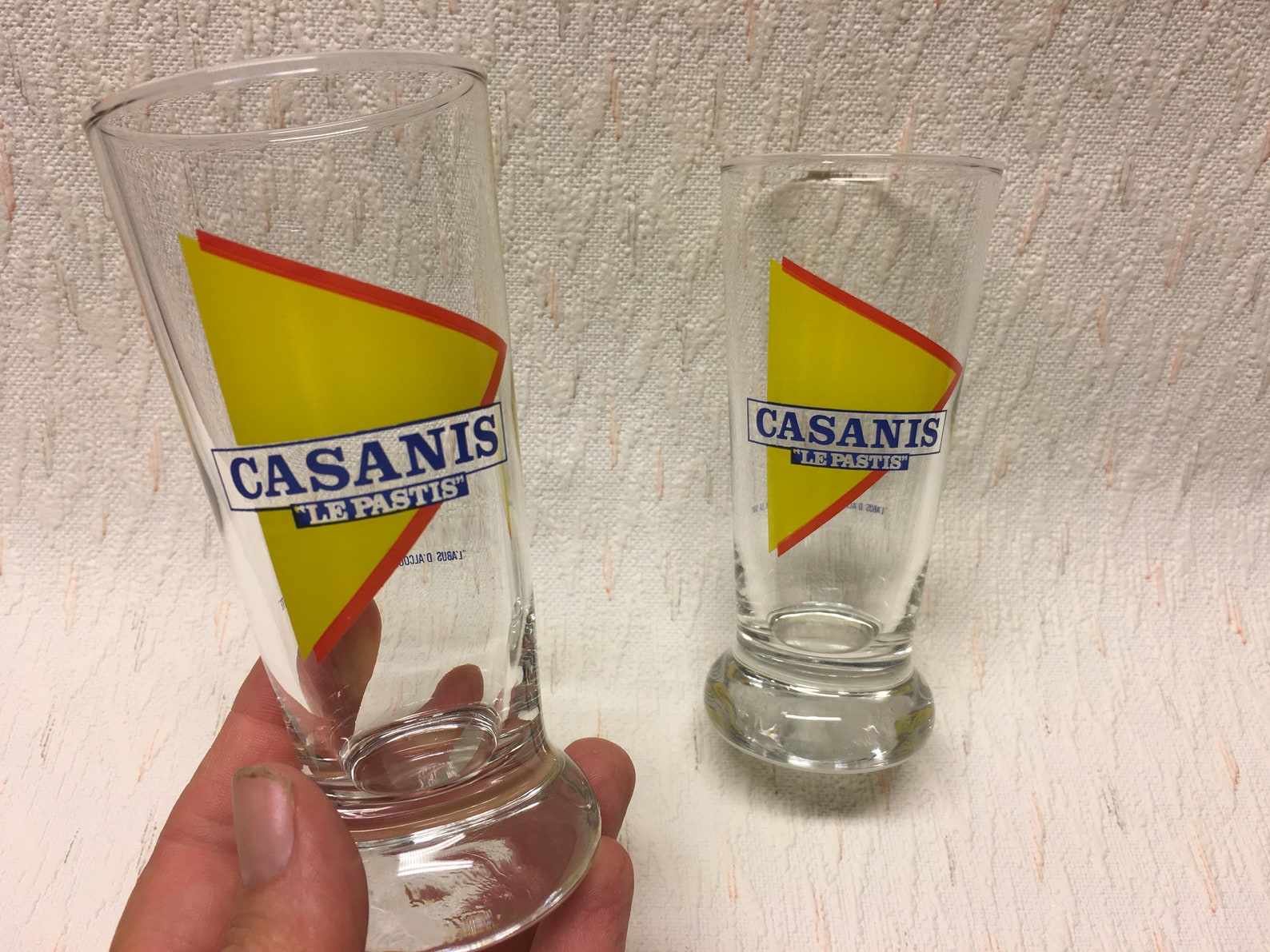 2 Vintage Casanis le Pastis Glasses With Heavy | Etsy