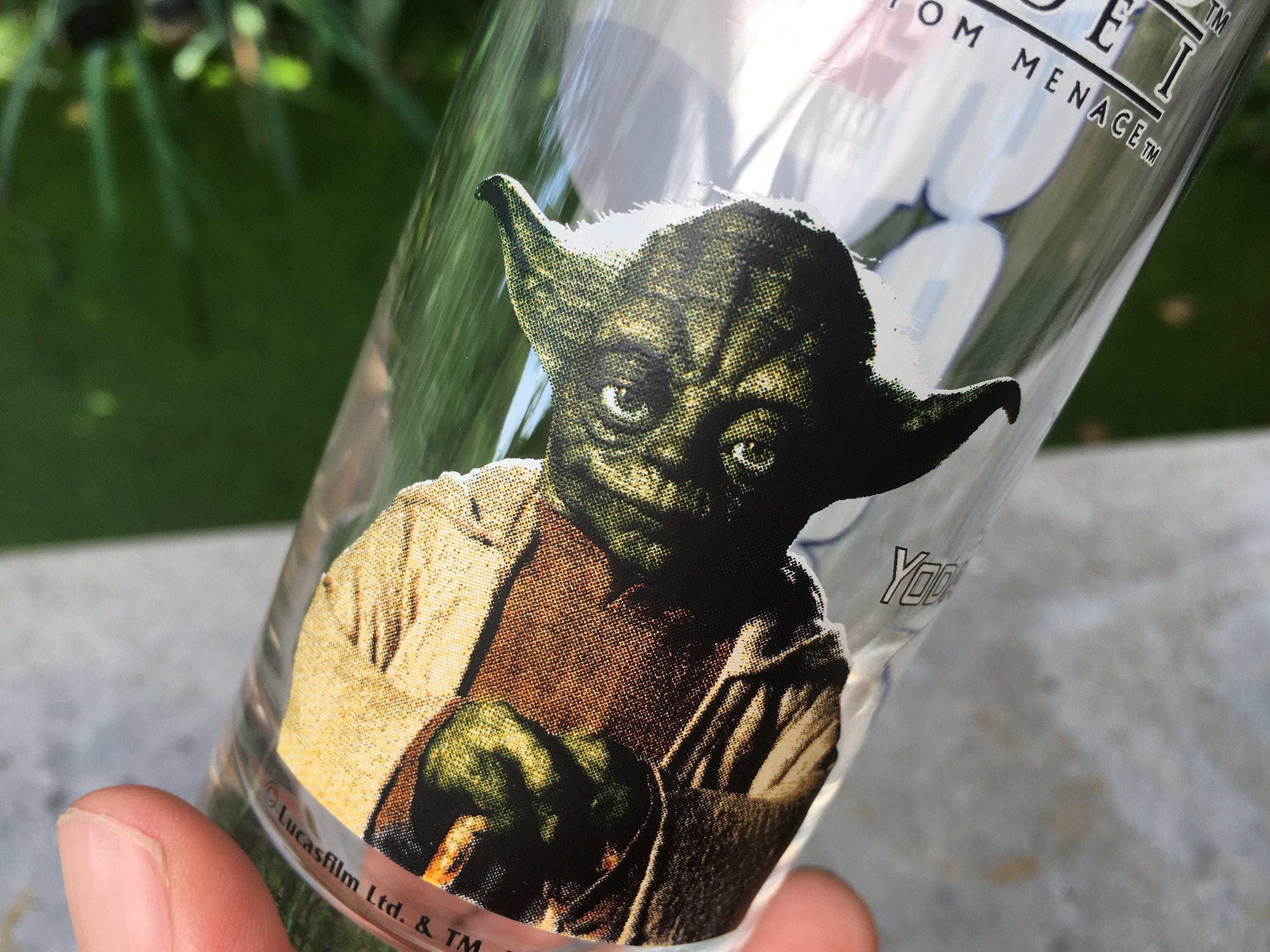 A Star Wars Glass Of Pepsi With The Figure Of Jedi Yoda Etsy