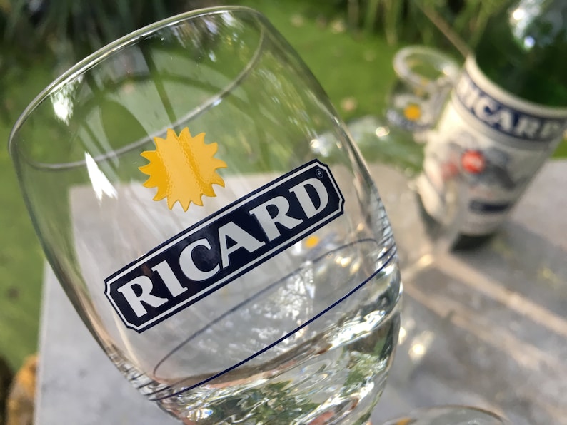 Vintage Ricard Carafe Set: French Pastis Water Pitcher & Glasses - Etsy