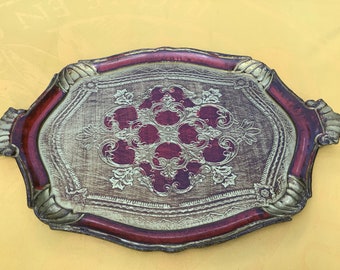 Vintage Tray, Florentine Tray, Italian Tray, Serving Tray Vanity Tray ...