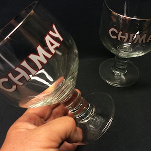 2 Vintage Glasses for the Famous Chimay Trappist Beer, Belgian Beer ...