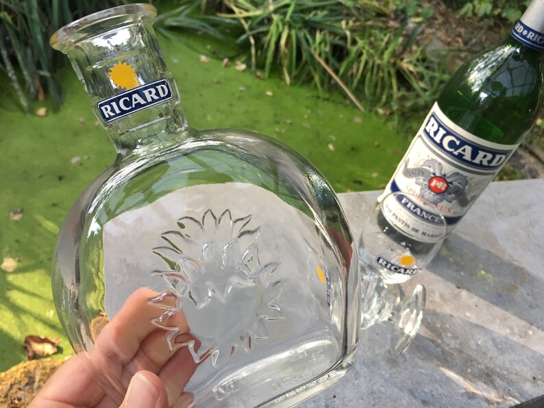Vintage Ricard Carafe Set: French Pastis Water Pitcher & Glasses - Etsy