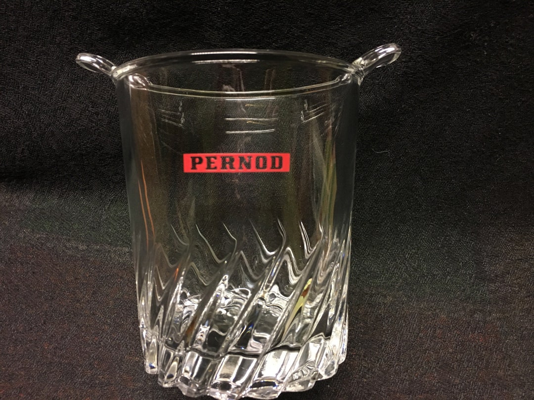 Vintage Pernod Glass Ice Bucket, Spiritueux Anisette , Pernod Et Fils ...
