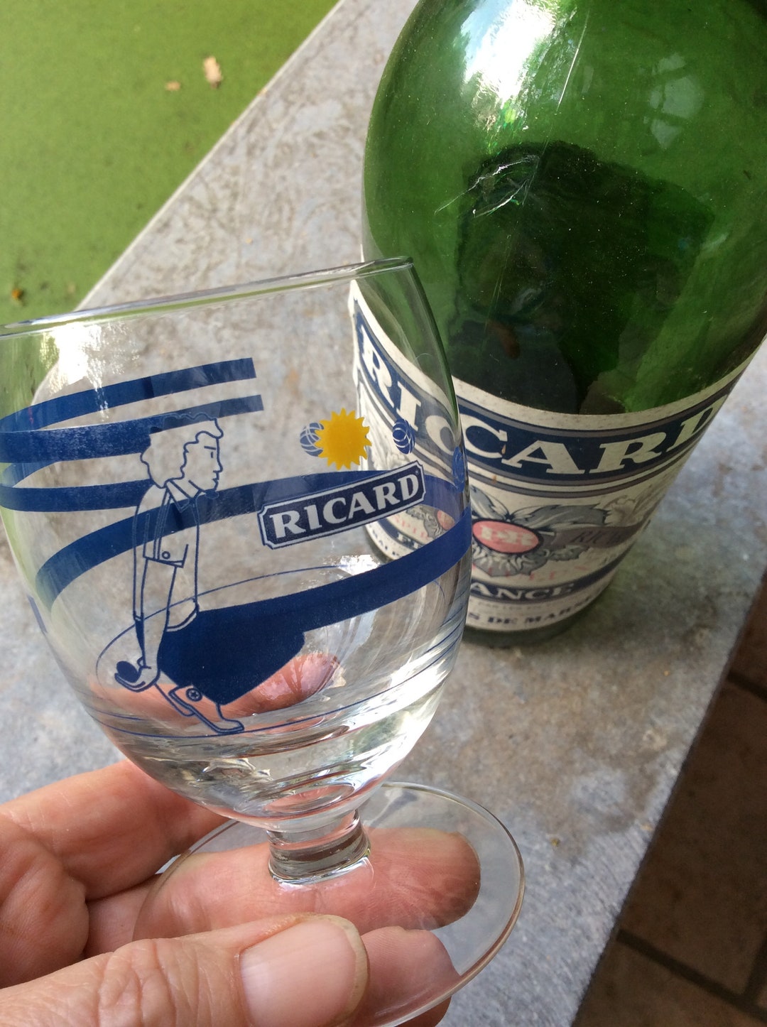 A Rare Retro French Ricard Pastis Glass for Pastis, Ricard Summer ...