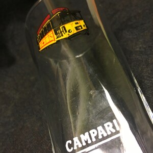 A Vintage Campari Longdrink Glass With Image of Campari Trolley Car and ...