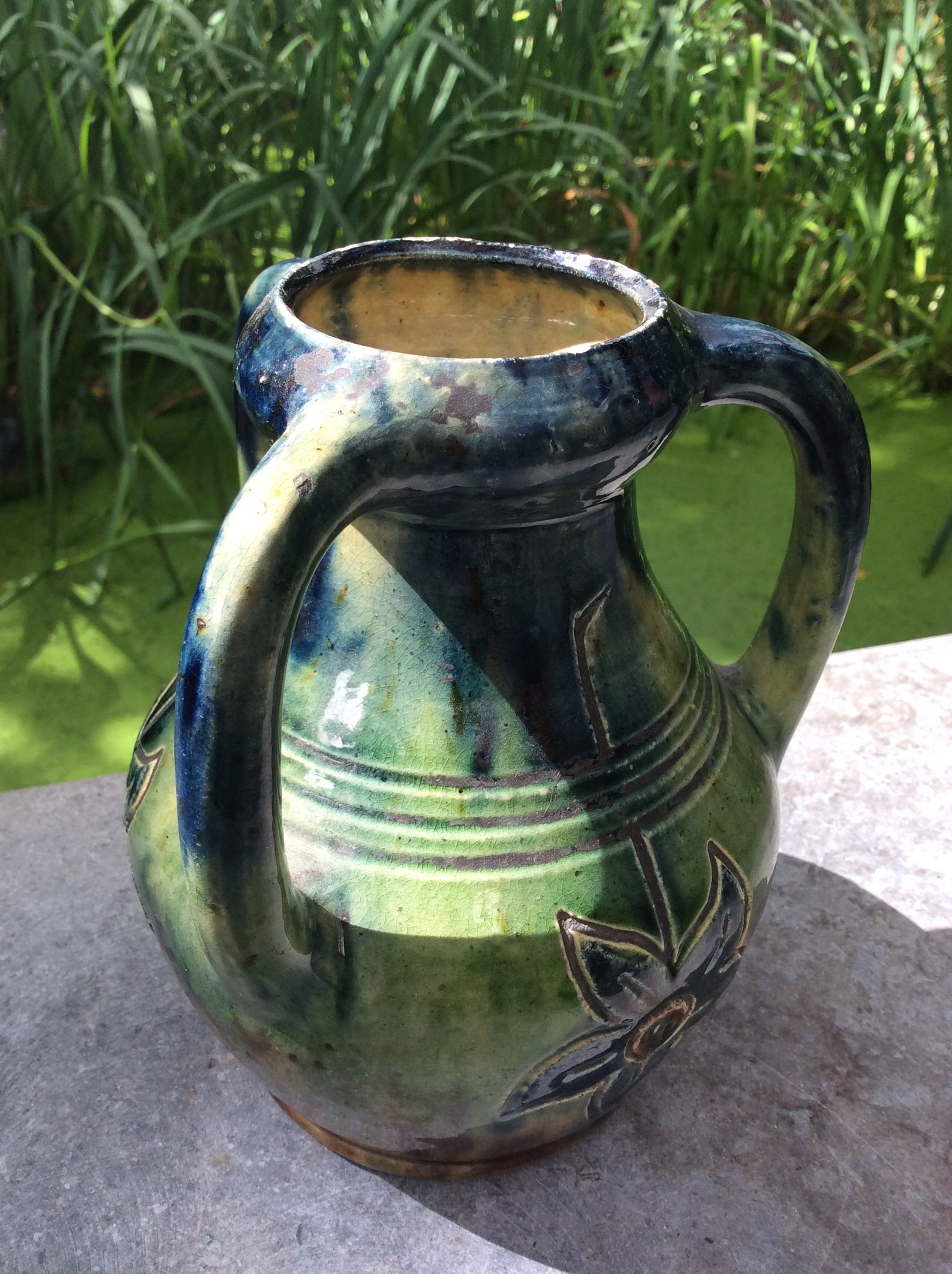 Vintage Torhout Pottery Vase, Flemish Floral Art Deco, Belgium - Etsy