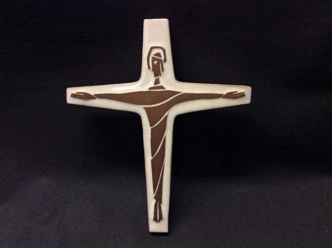 Vintage Midcentury Liturgical Crucifix Our Lord Religious Christian ...