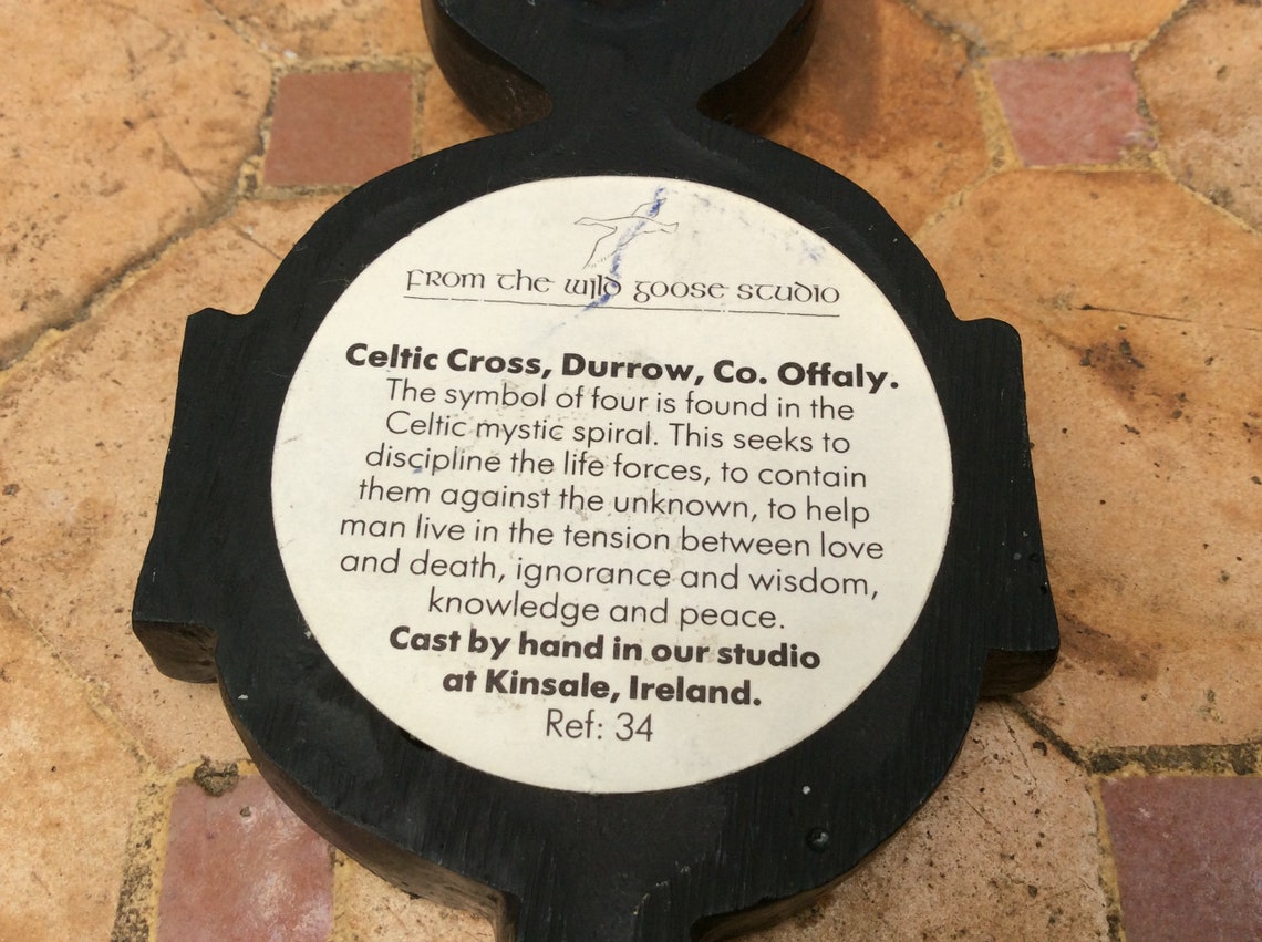Vintage Celtic Cross Durrow Co Offaly Made by Wild Goose - Etsy