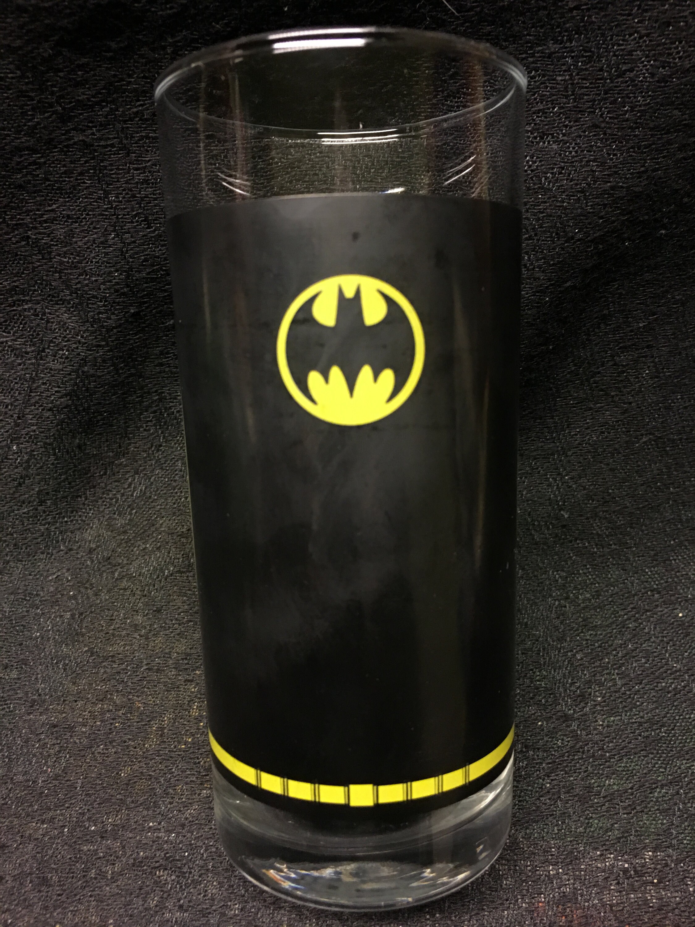 A vintage Batman glass from TM & DC Comics and Quick | Etsy