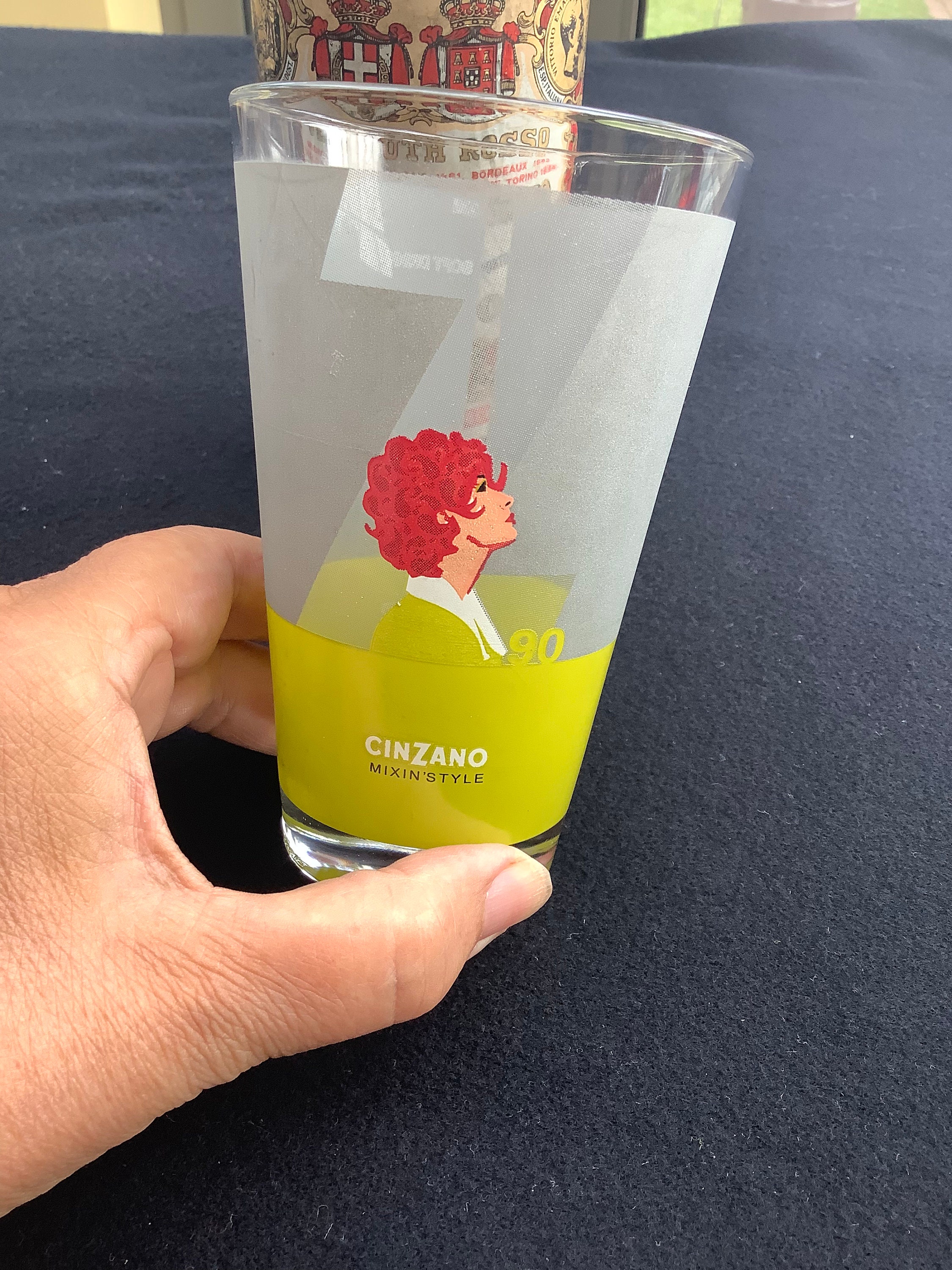 1 Vintage Cinzano Glass for the Cinzano Collector, Cinzano Collection ...