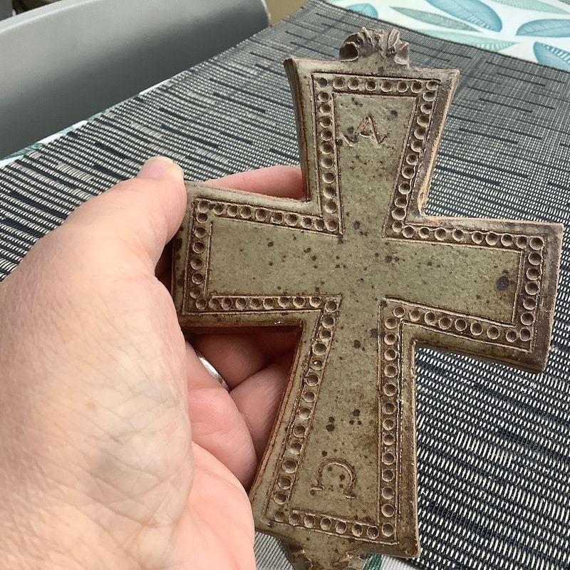 Terracotta Cross - Etsy