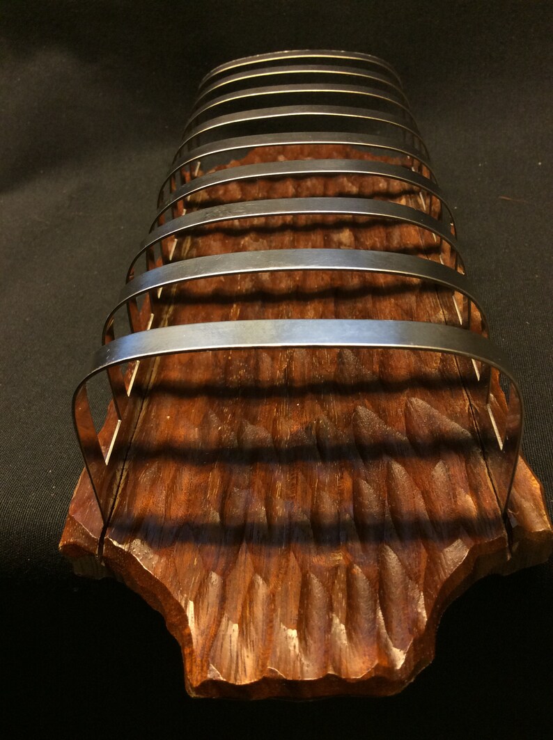 Vintage Retro Toast Rack With Wooden Teak Base. Toast Letter - Etsy