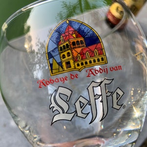 2 Glasses for the Famous Leffe Abbey Beer, Leffe Belgian Beer Glass ...