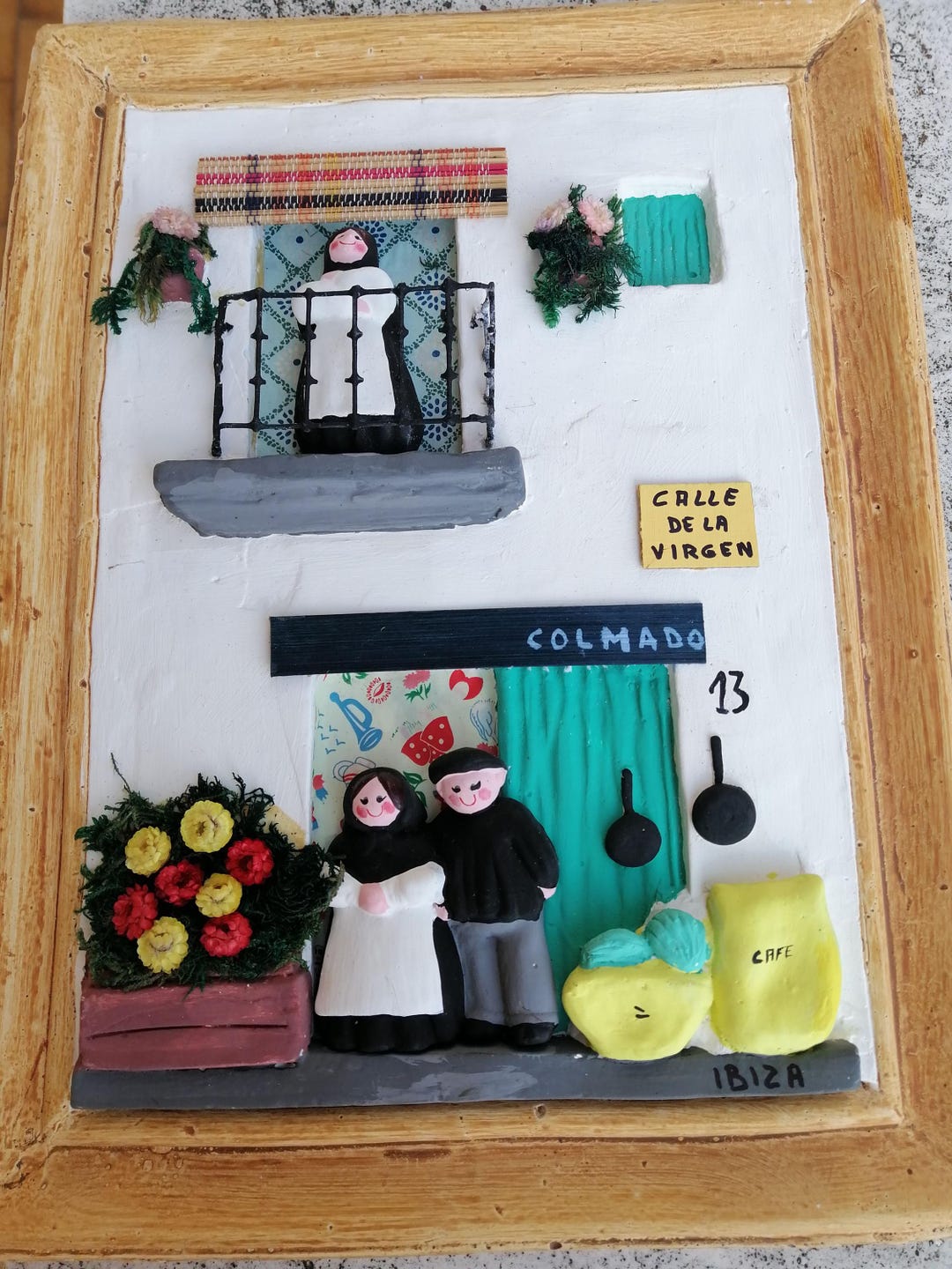 IBIZA Original Rare Souvenir Handmade Ceramic Painting in Relief - Etsy