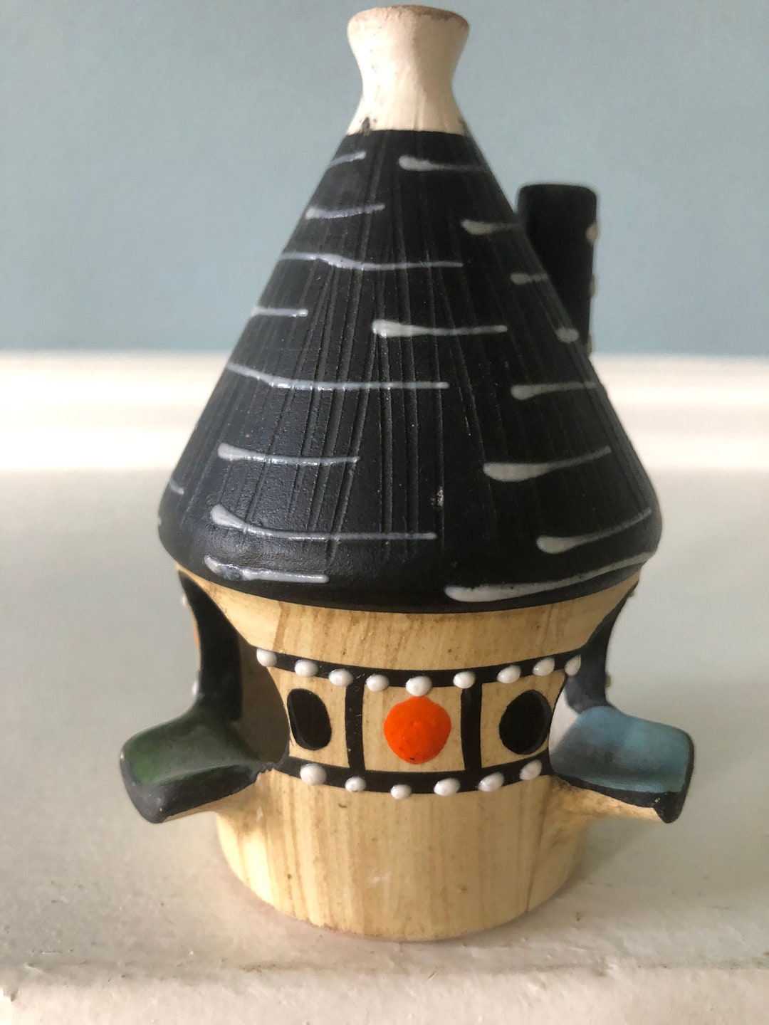 Hand-painted Ceramic Hut Ashtray - Etsy