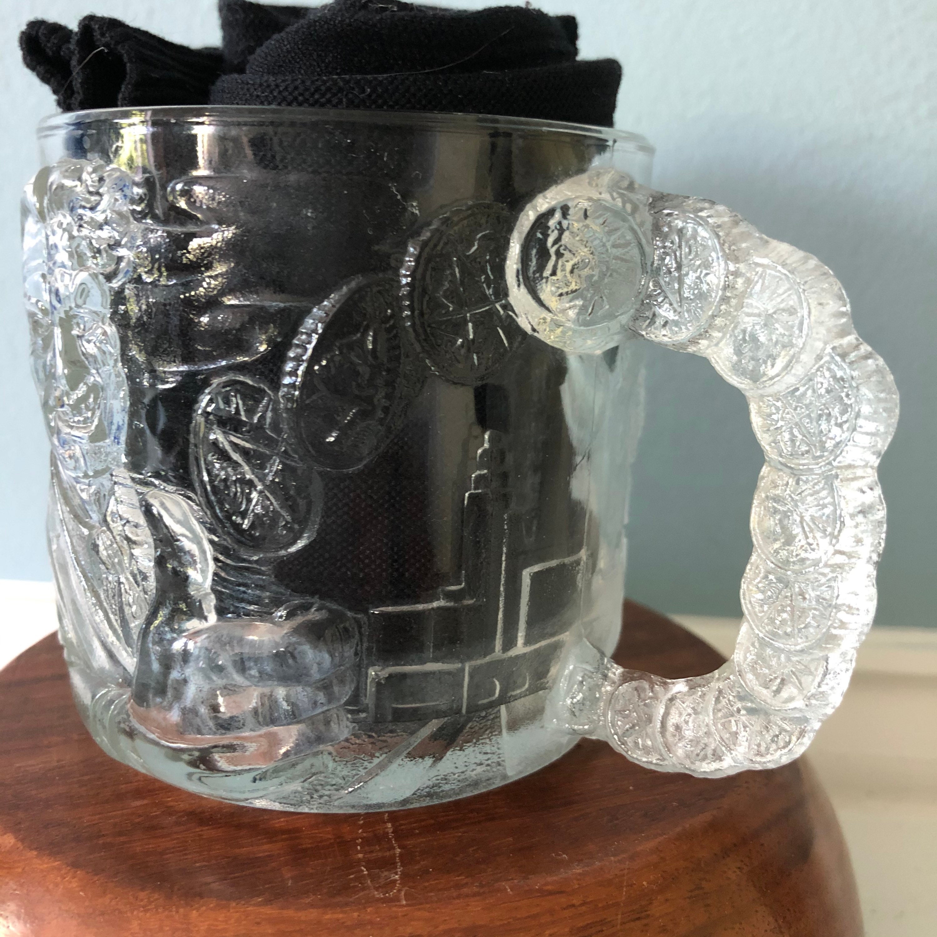 Vintage Batman Forever Two-face Glass Mug DC Comics - Etsy