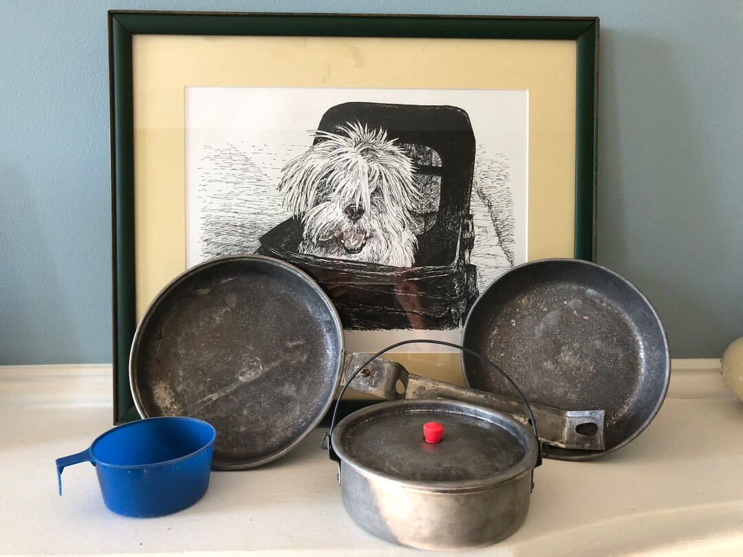 Aluminum Boy Scout Girl Scout Camper's Campfire Cooking Mess Kit Made ...