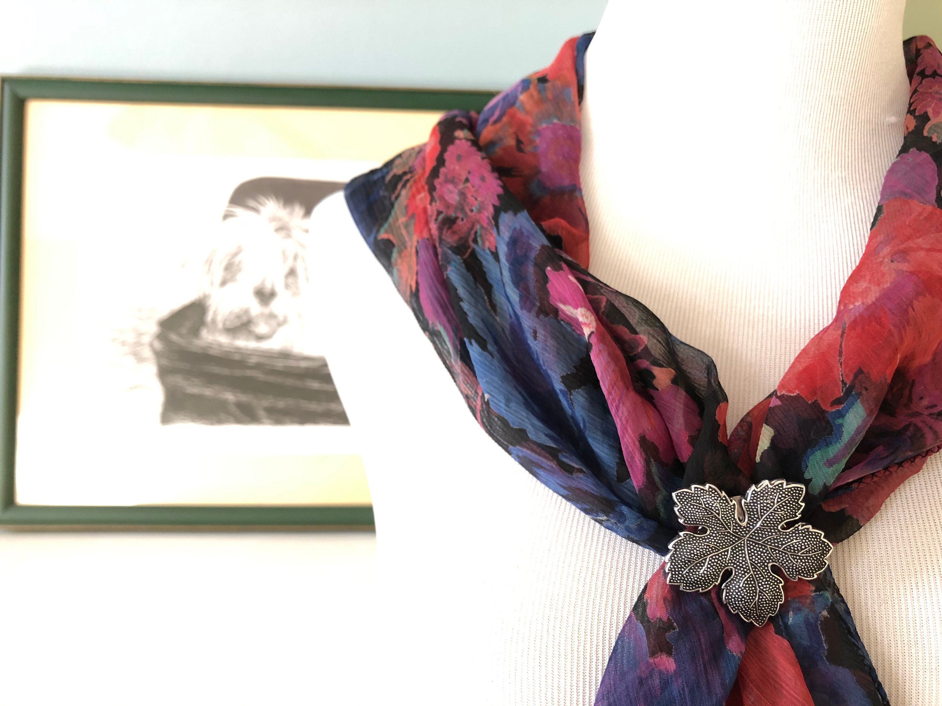 Vintage Maple Leaf Scarf Clip Made in West Germany - Etsy