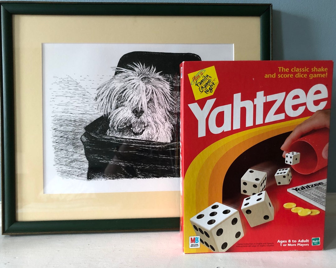 Yahtzee Shake and Score Dice Game in Original Box (c)1998 - Etsy