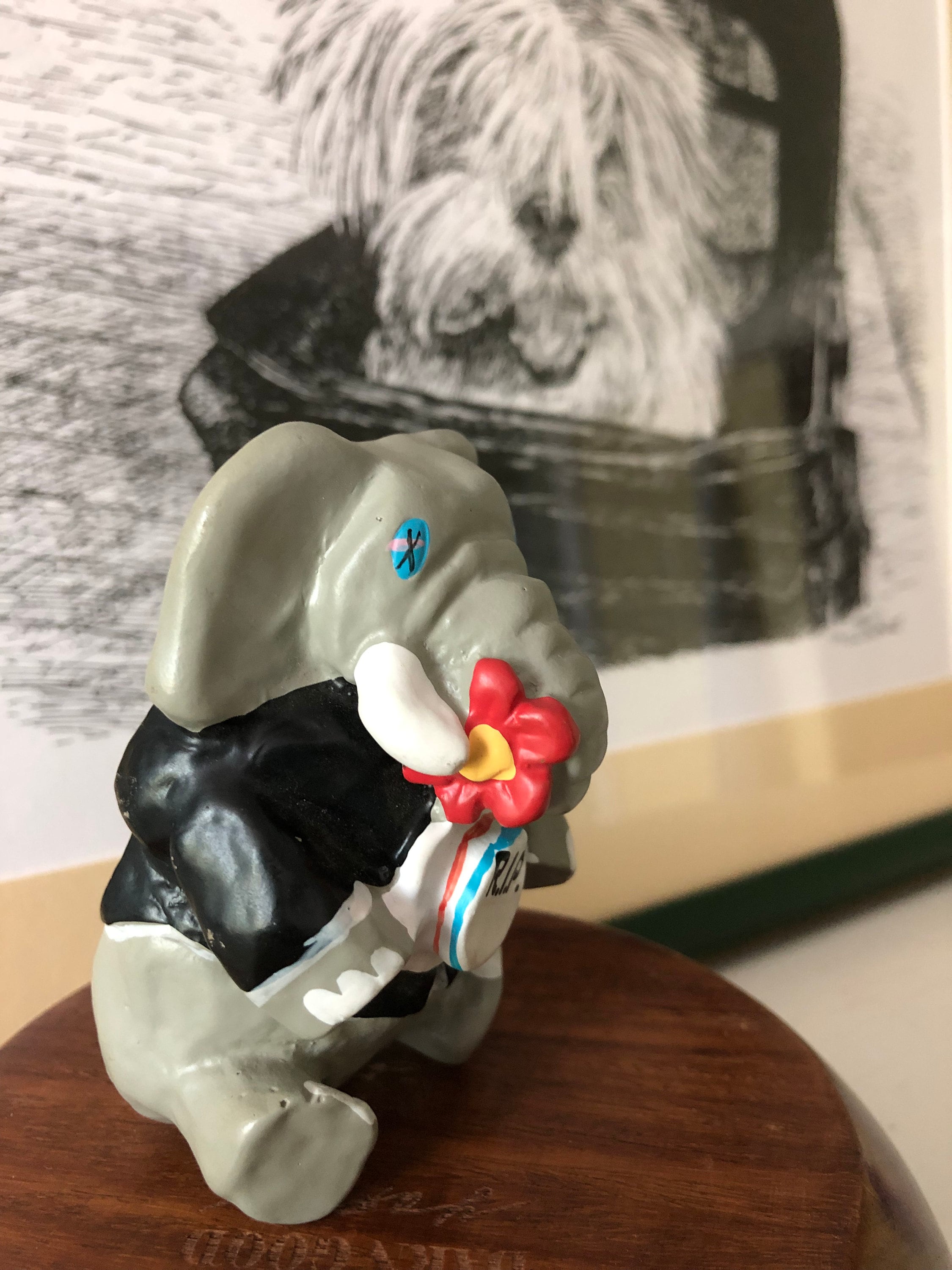 R.I.P. Republican Elephant Novelty Figurine Paperweight - Etsy