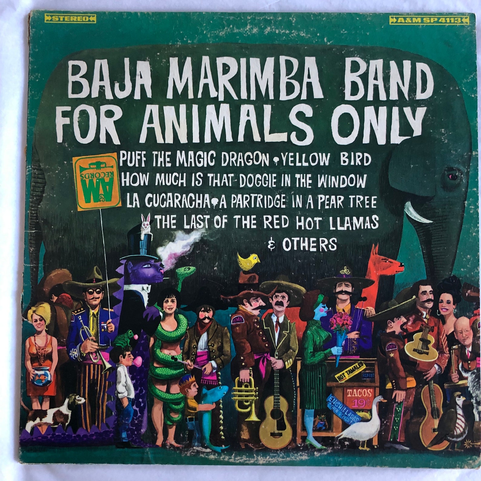Baja Marimba Band for Animals Only A&M 1966 Vintage Vinyl Record Album ...