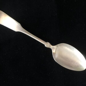 Antique Nevada Nickel Silver O. S. CO. Serving Spoon Tipped Fiddle ...