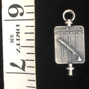 Vintage Sterling Silver Quill and Scroll Creative Writing Pin - Etsy