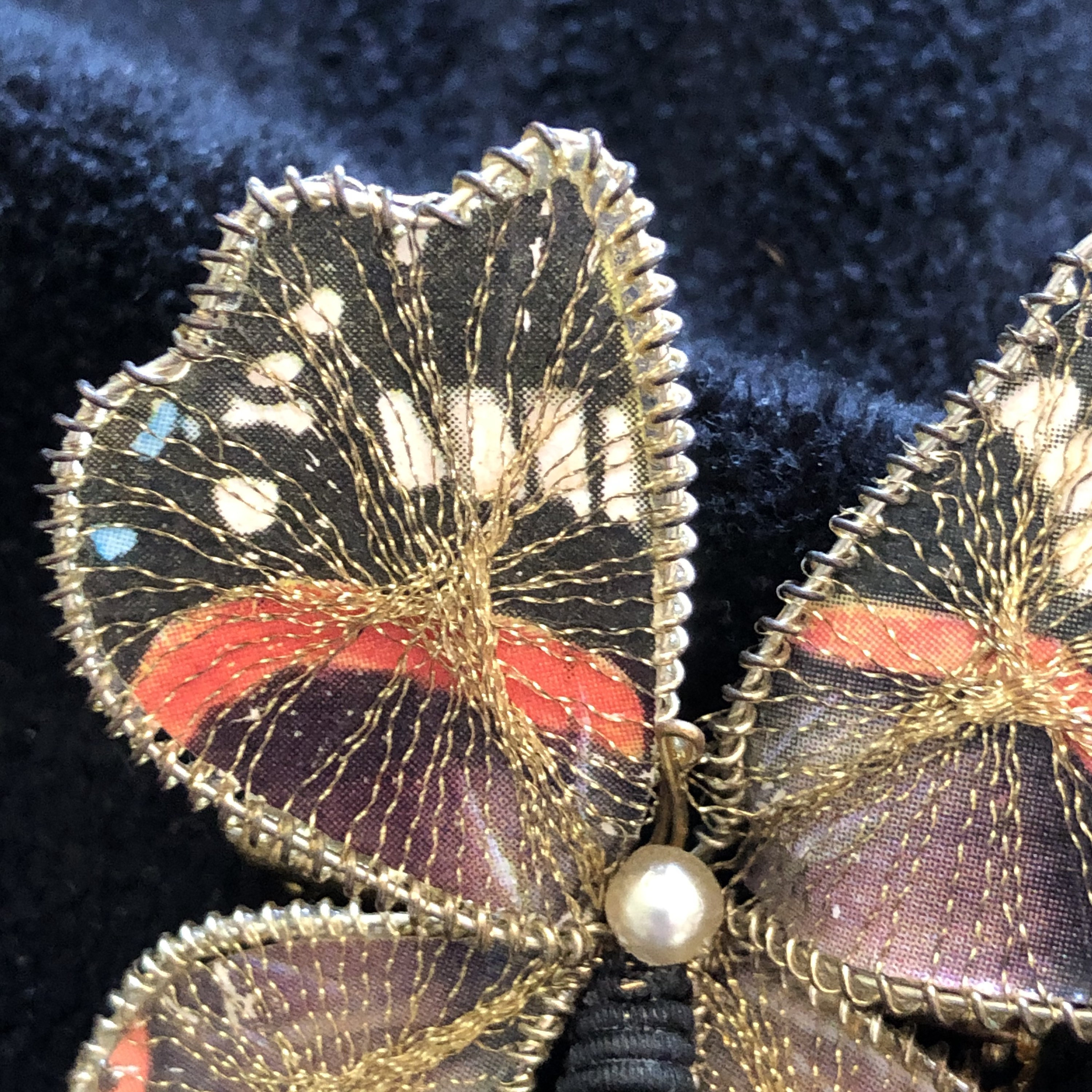 Handmade Gold Thread Wrapped Butterfly Brooch Pin - Etsy