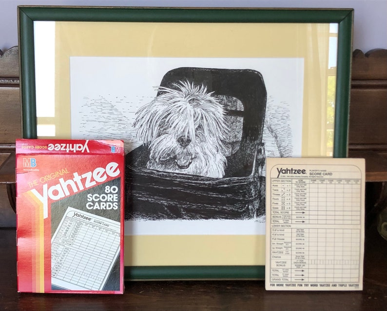 Vintage Yahtzee Score Card Pad in Original Box Milton Bradley Game - Etsy