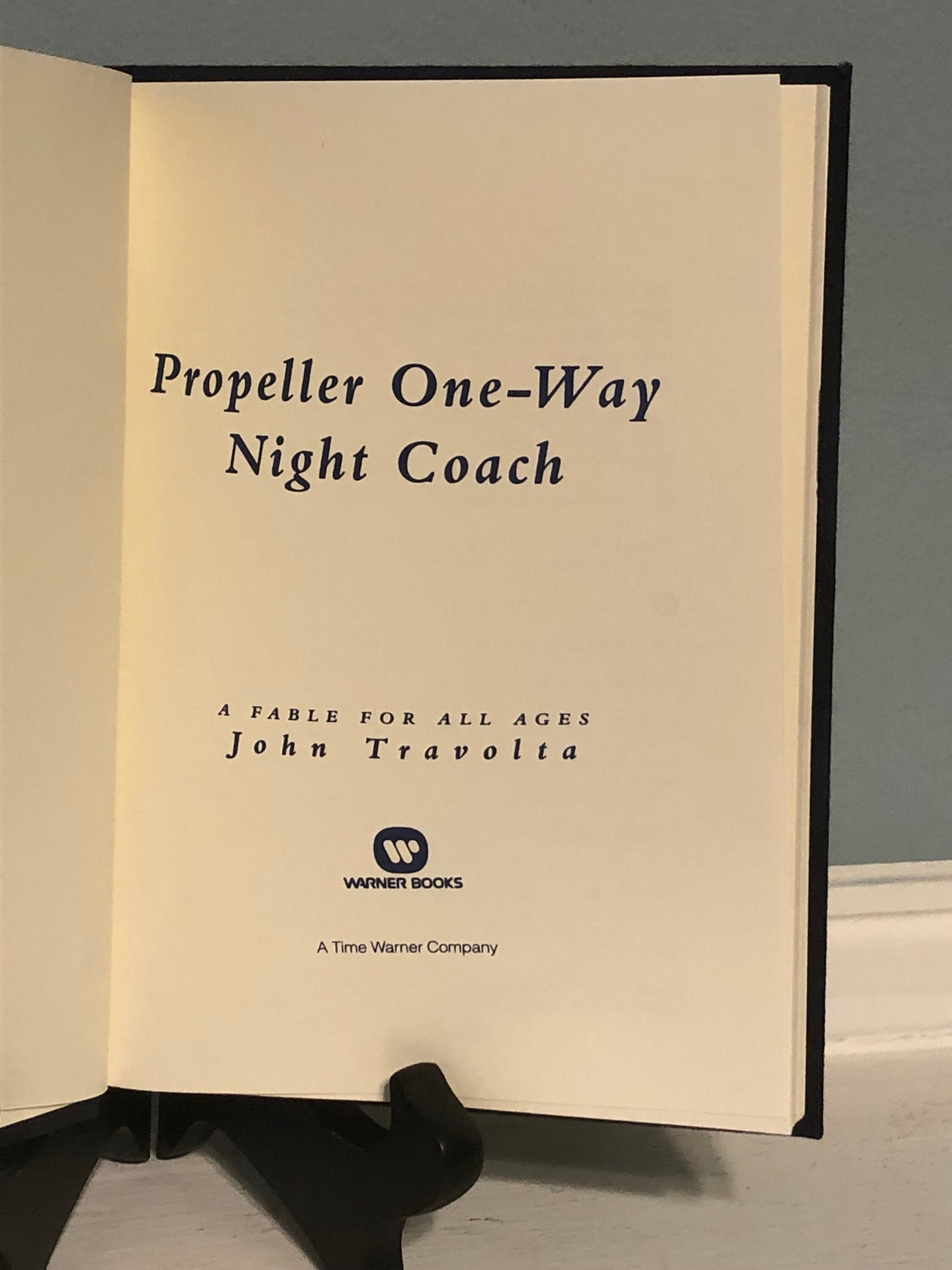 John Travolta Propeller One-way Night Coach Warner Books 1992, 1997 - Etsy