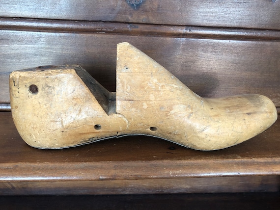 Vintage Hardwood Last or Shoe Form Left Foot Cordwain… - Gem