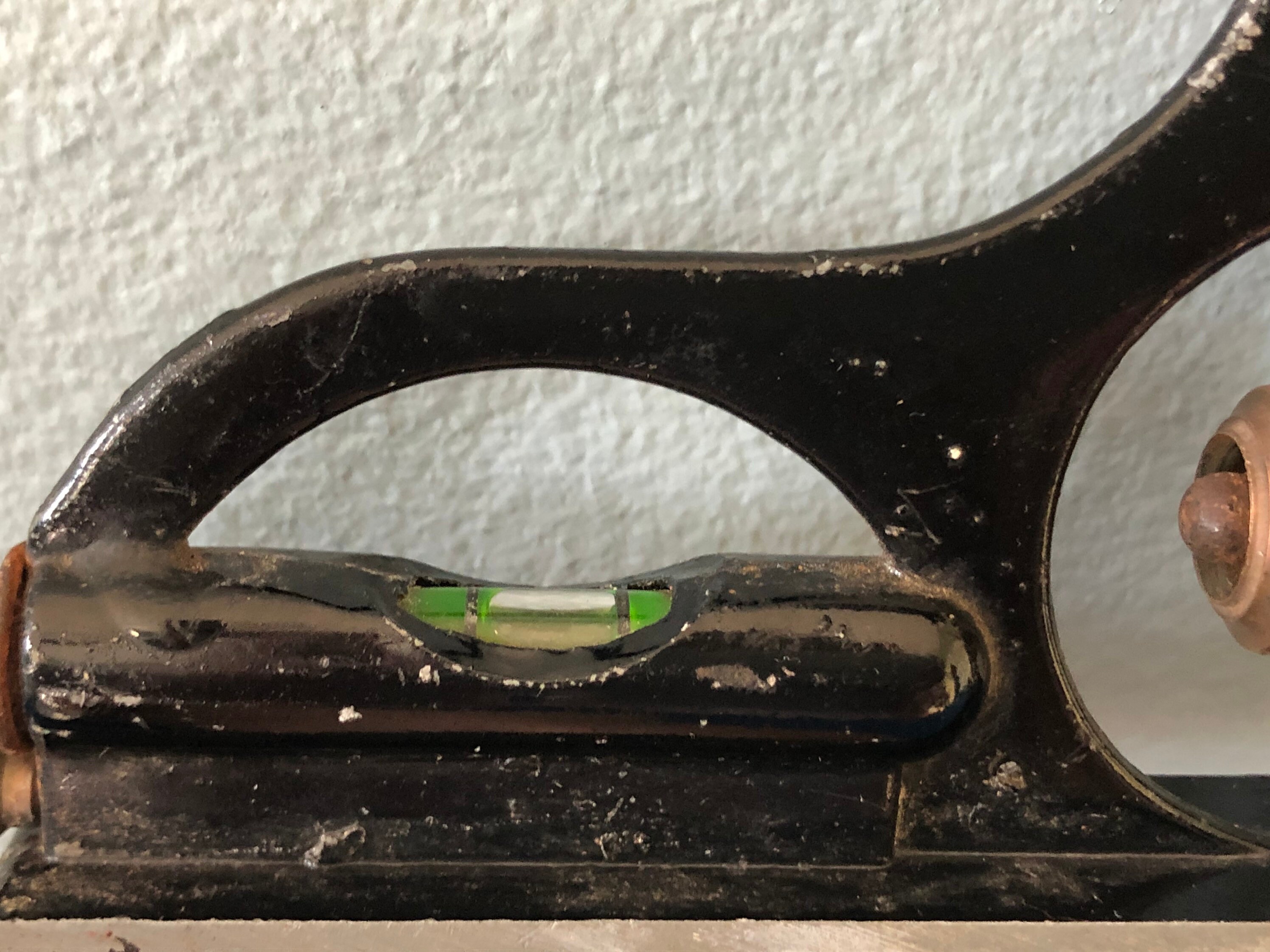 Vintage Leveling Square Carpenter's Woodworking Sliding Metal Ruler ...