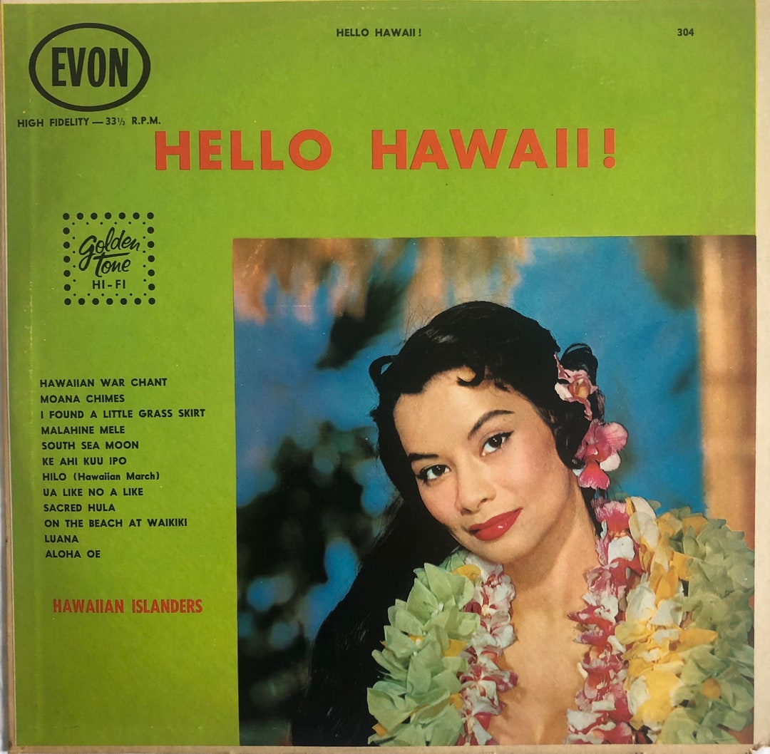 Hello Hawaii Hawaiian Islanders Evon 1957 Vintage Vinyl Record Album - Etsy