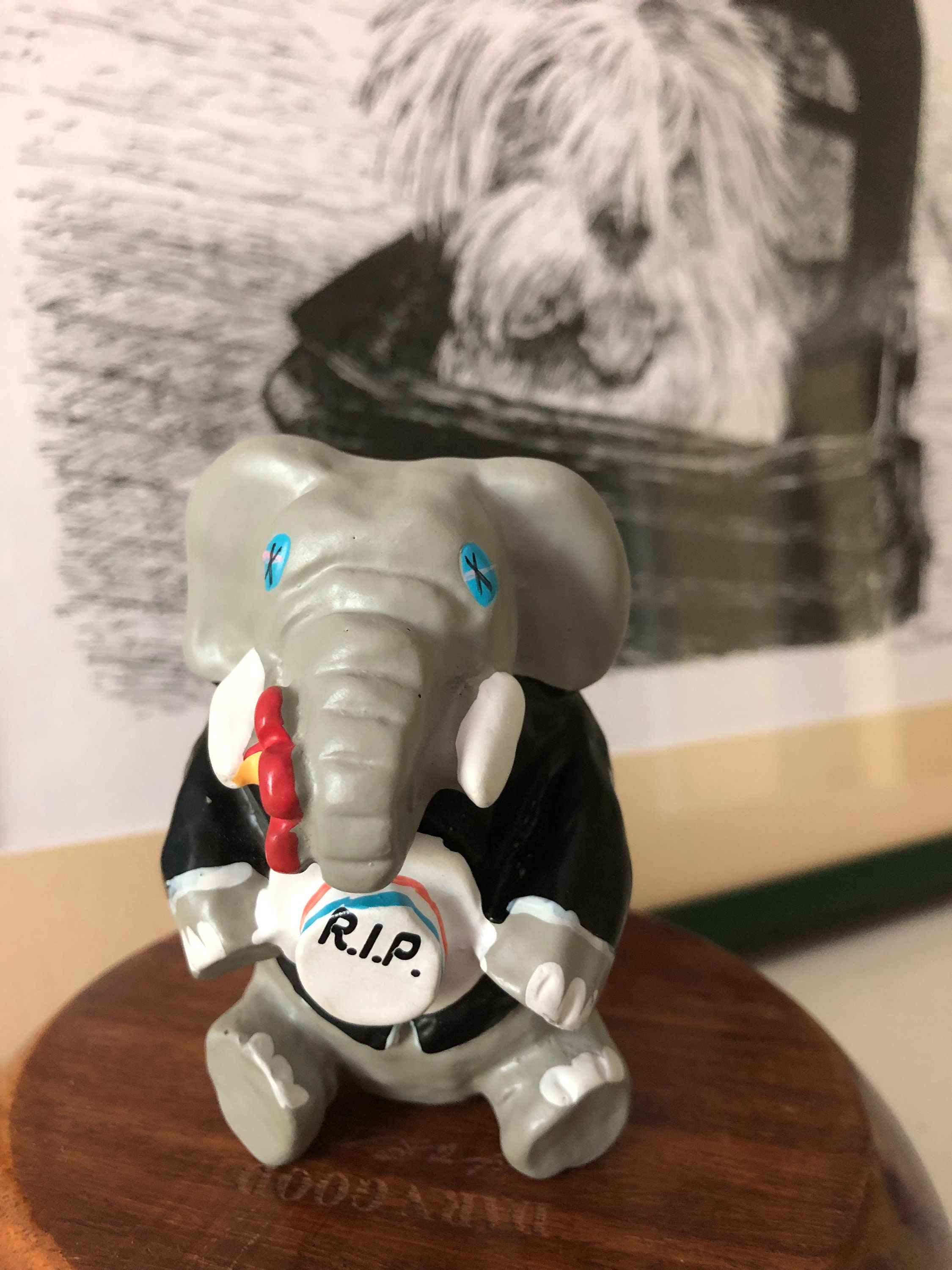 R.I.P. Republican Elephant Novelty Figurine Paperweight Political ...