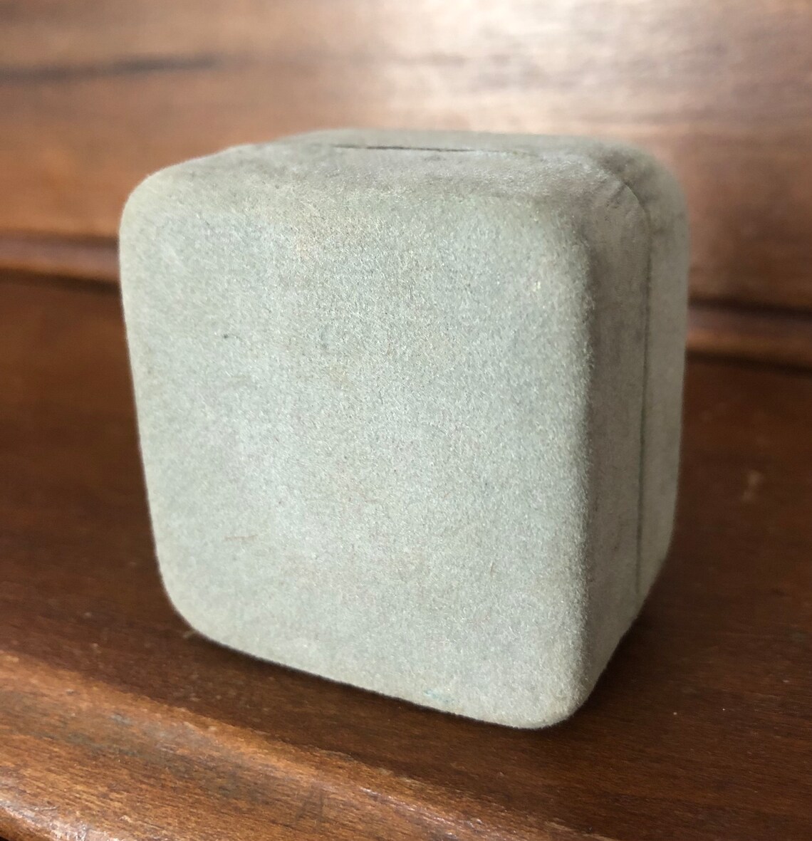 Vintage Velvet Ring Box Small Clam Shell Gift Box - Etsy