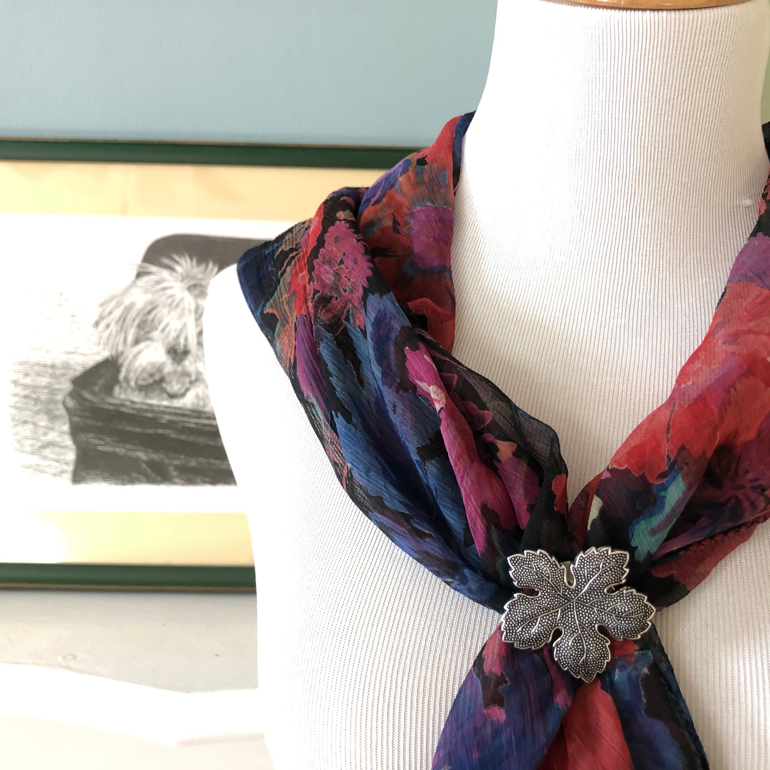 Vintage Maple Leaf Scarf Clip Made in West Germany - Etsy